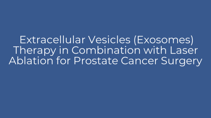 Extracellular Vesicles (Exosomes) Therapy in Combination with Laser ...